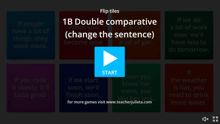 Double comparatives – Teacher Julieta