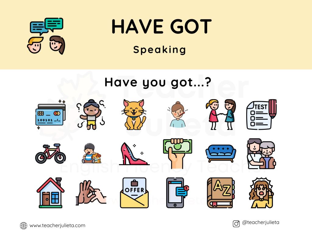 have got – Teacher Julieta