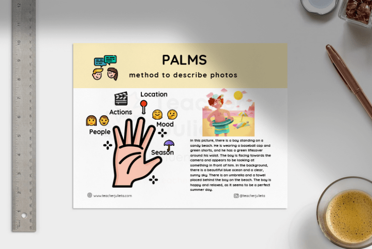 How to Describe Photos Using the PALMS Method – Teacher Julieta